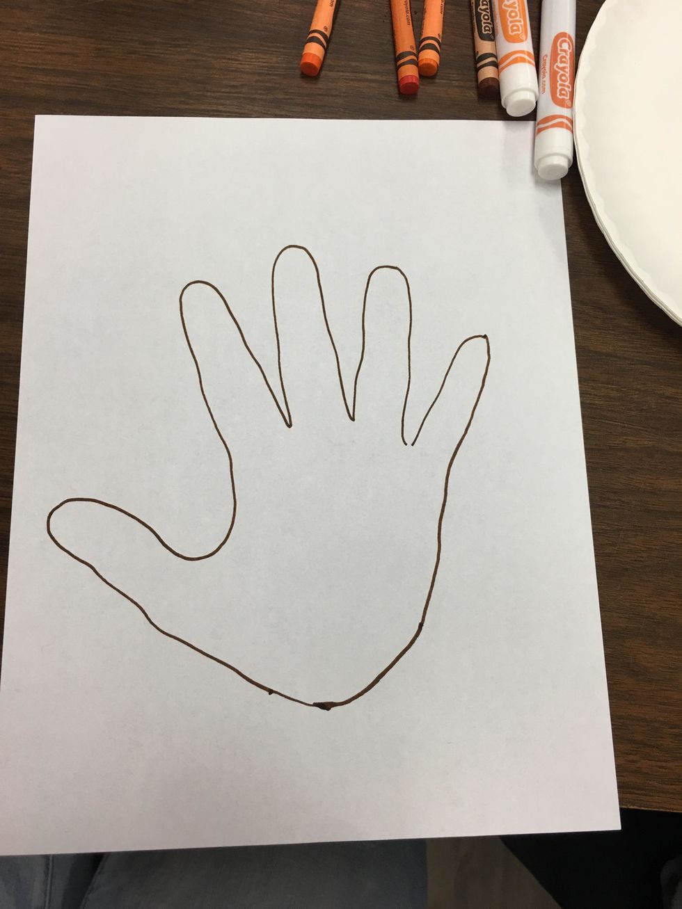 How to make a hand turkey - B+C Guides