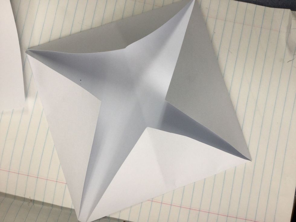 2: Fold the paper in quarters to make the creases - B+C Guides
