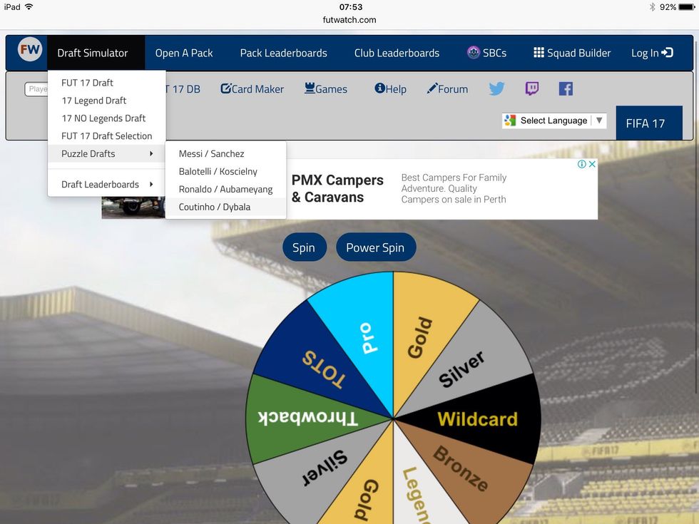 Click puzzle drafts and select Dybala/Coutinho. - B+C Guides