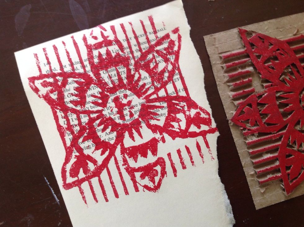How to create a cardboard block print - B+C Guides