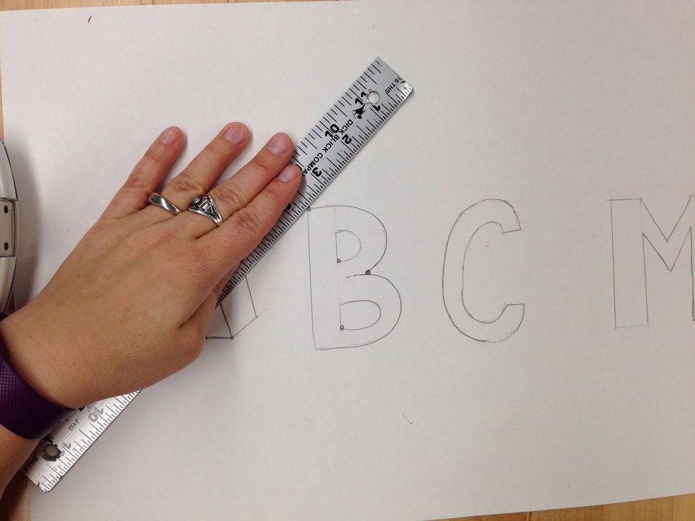 How to draw 3-dimensional letters - B+C Guides