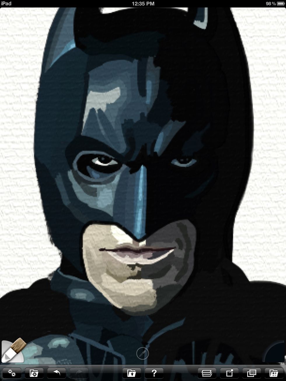 How To Paint Batman In Artrage For Ipad B C Guides
