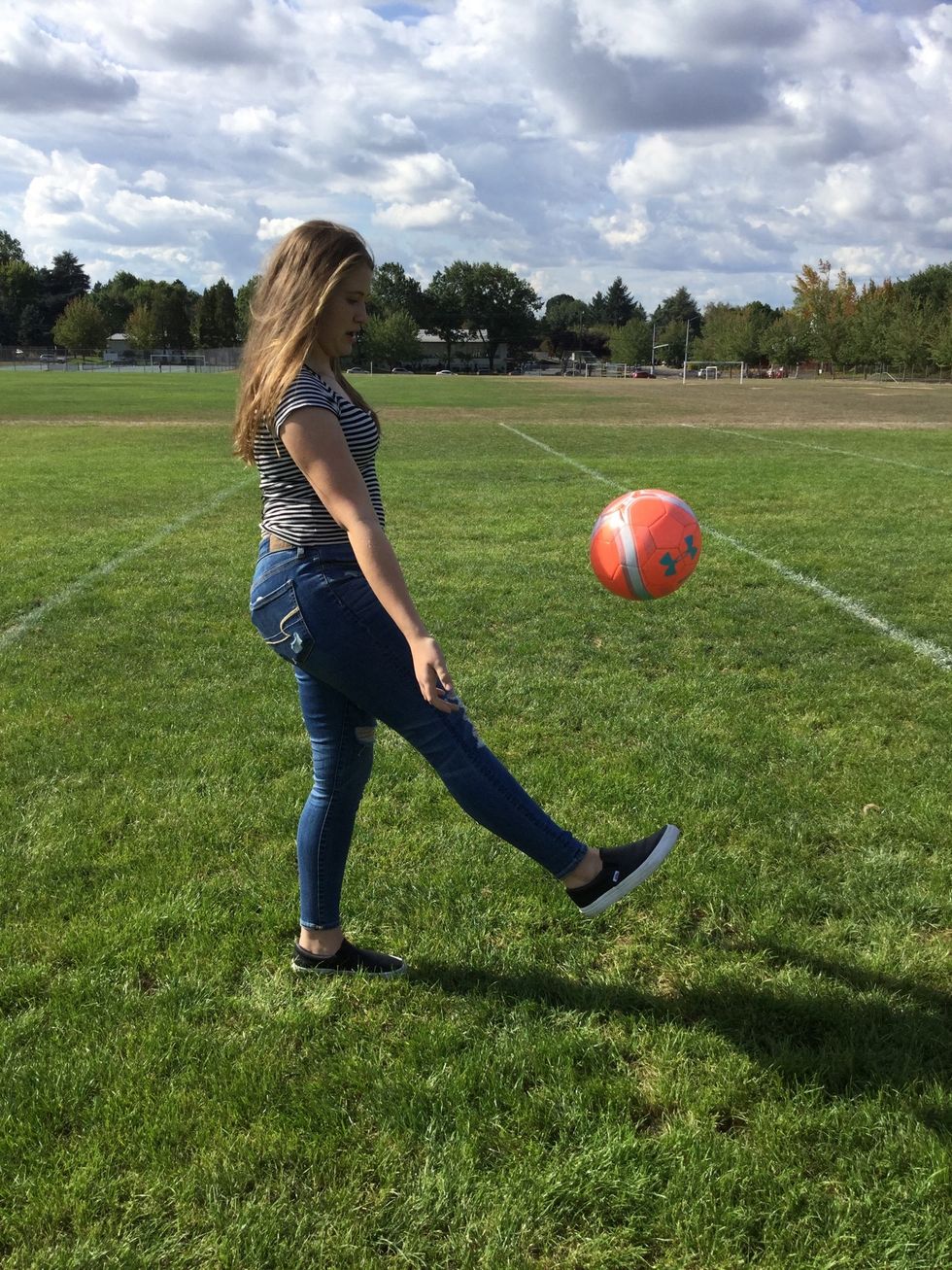 How to drop kick a soccer ball !! - B+C Guides