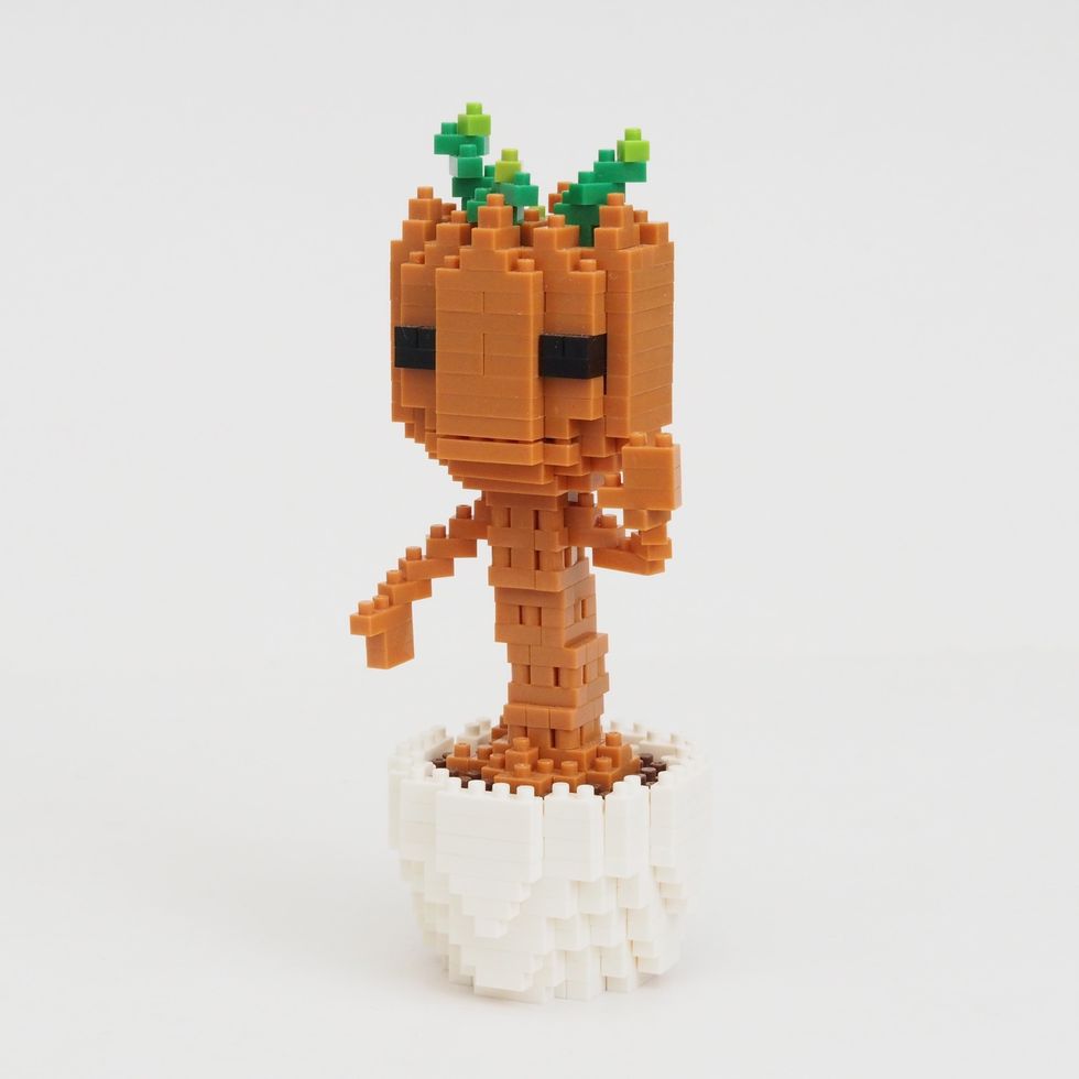 How to build baby groot with nanoblock - B+C Guides