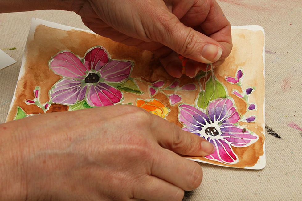 How to use watercolor resist pen - B+C Guides