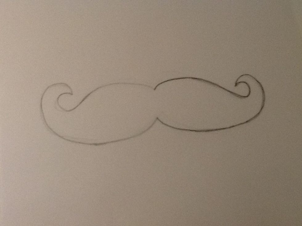 How to draw a mustache - B+C Guides