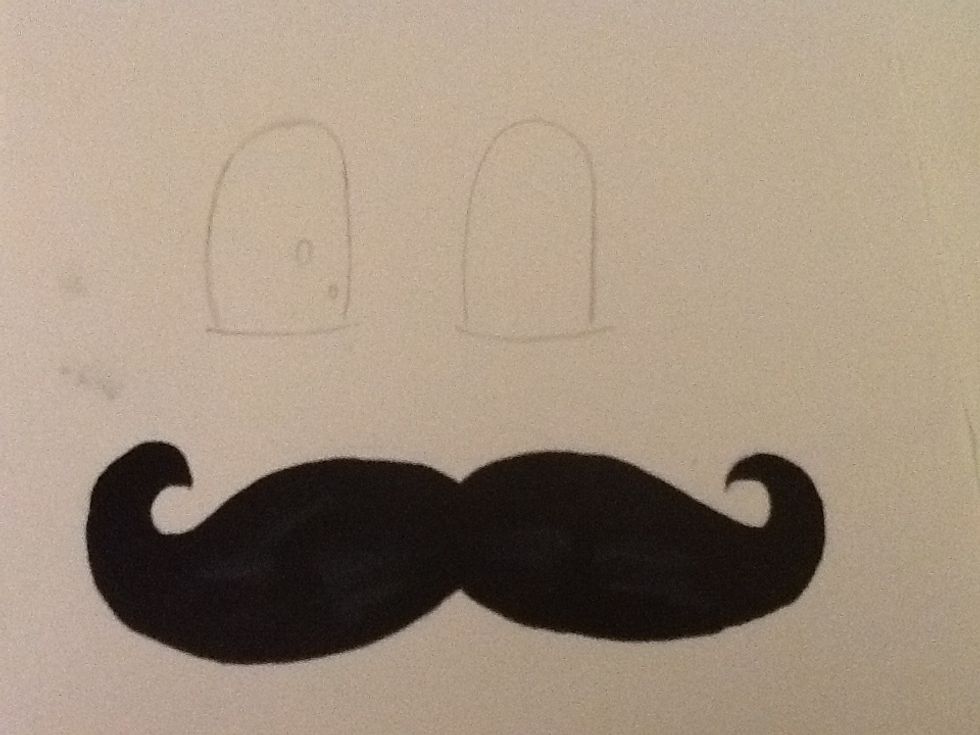 How to draw a mustache - B+C Guides