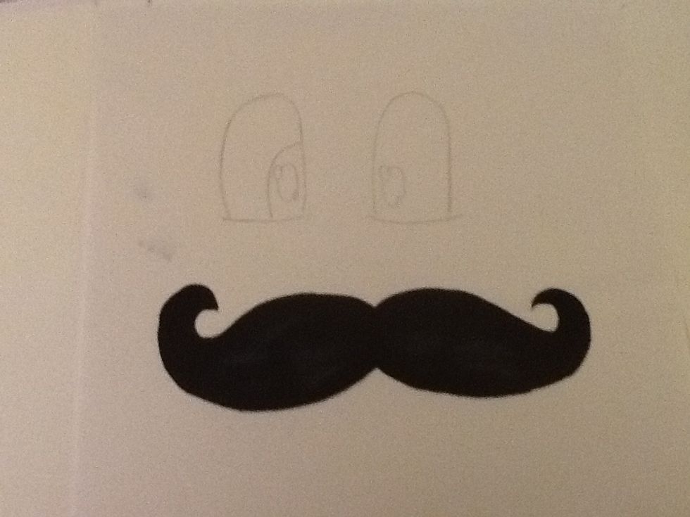 How to draw a mustache - B+C Guides