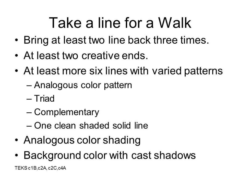How to take a line for a walk - B+C Guides
