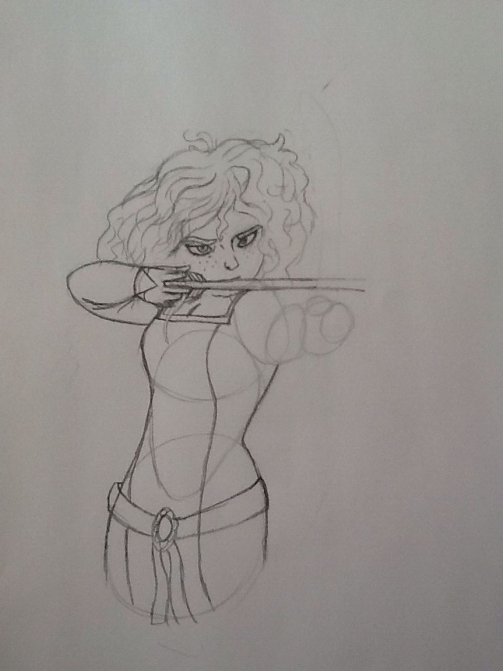 How to draw merida from brave - B+C Guides