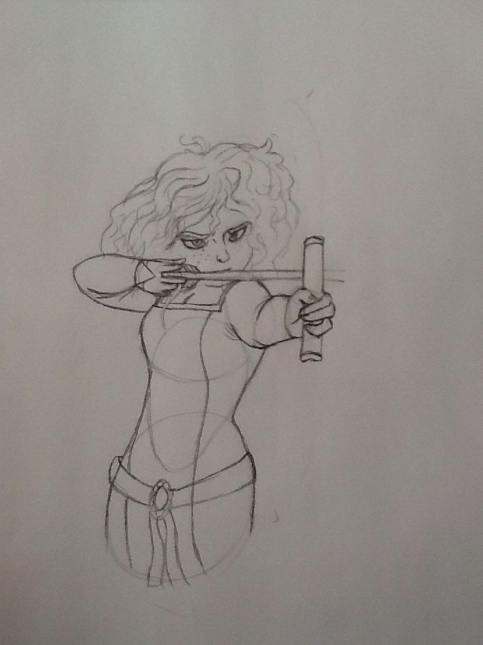 How to draw merida from brave - B+C Guides