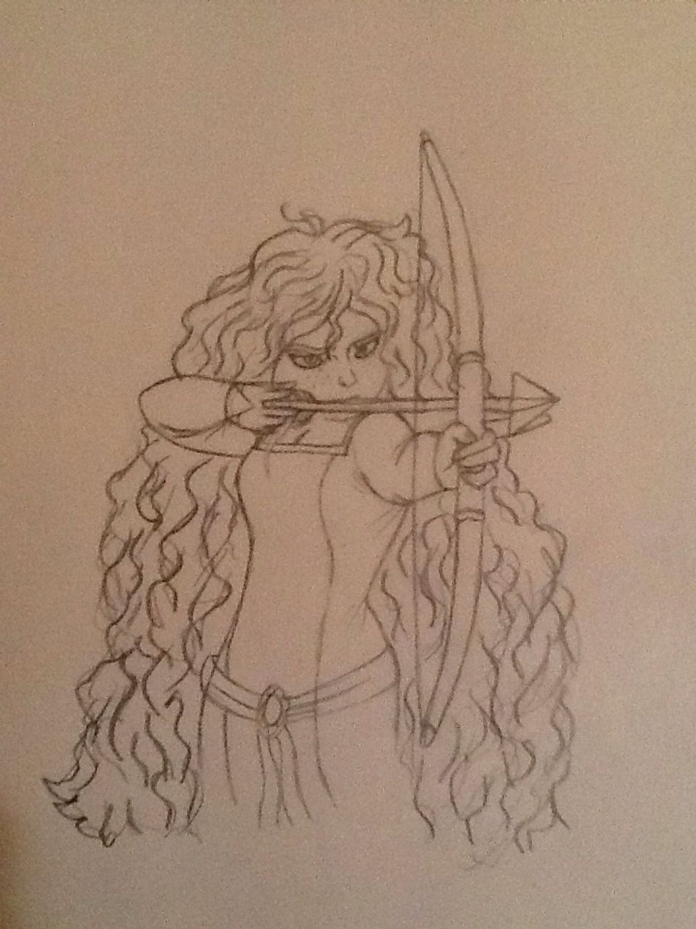 How to draw merida from brave - B+C Guides