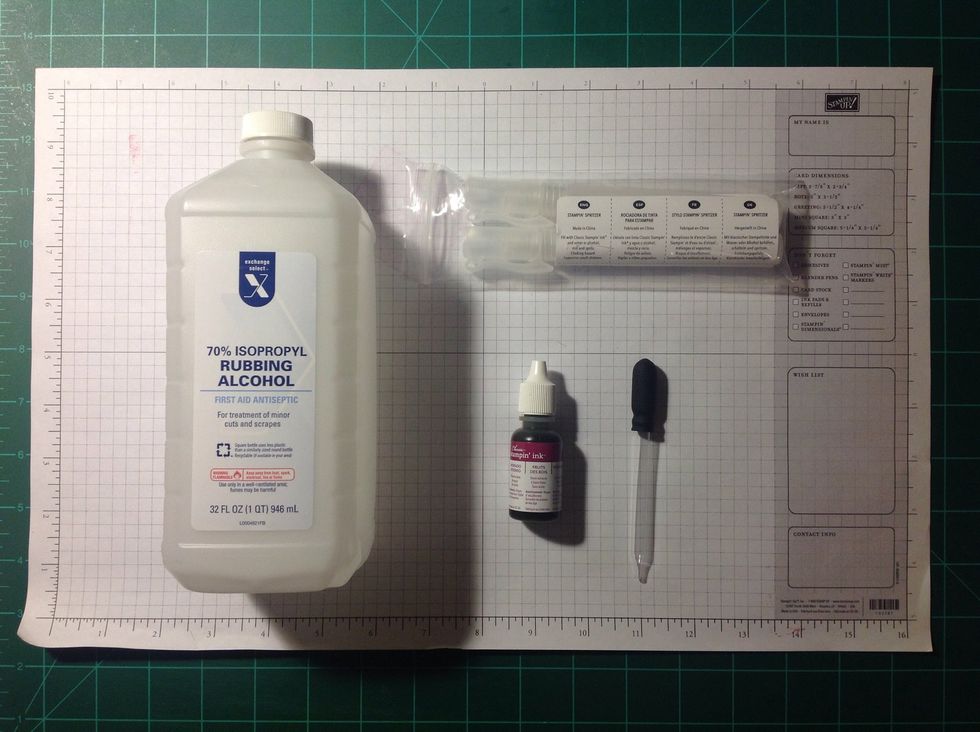How to make colored spritz for papercrafting - B+C Guides