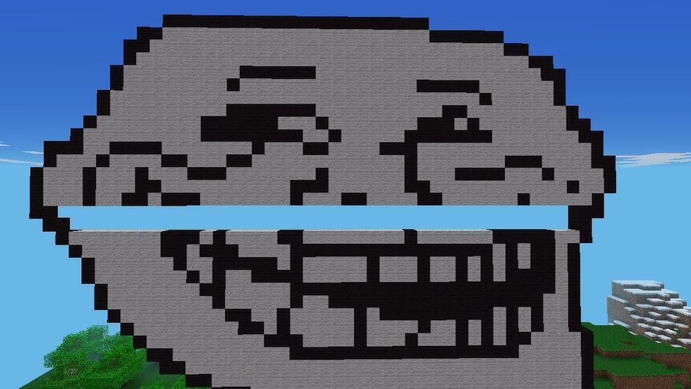 How to create the troll face part 3 (minecraft pixel art) - B+C Guides
