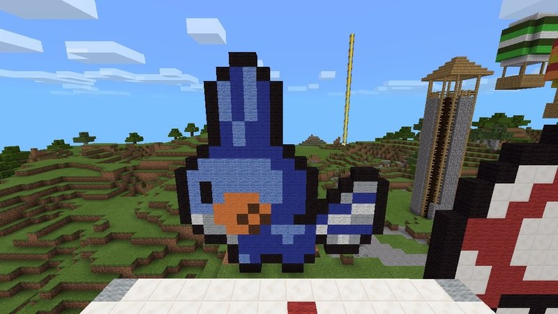 Minecraft Pixel Art Vorlagen Pokemon Mudkip Mudkip Minecraft Pixel Art