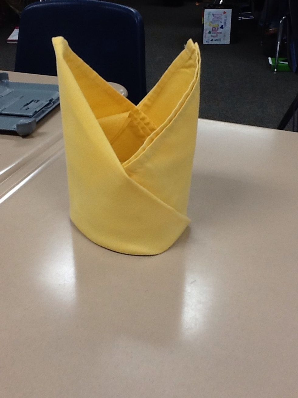 How to create bishop hat napkin fold - B+C Guides