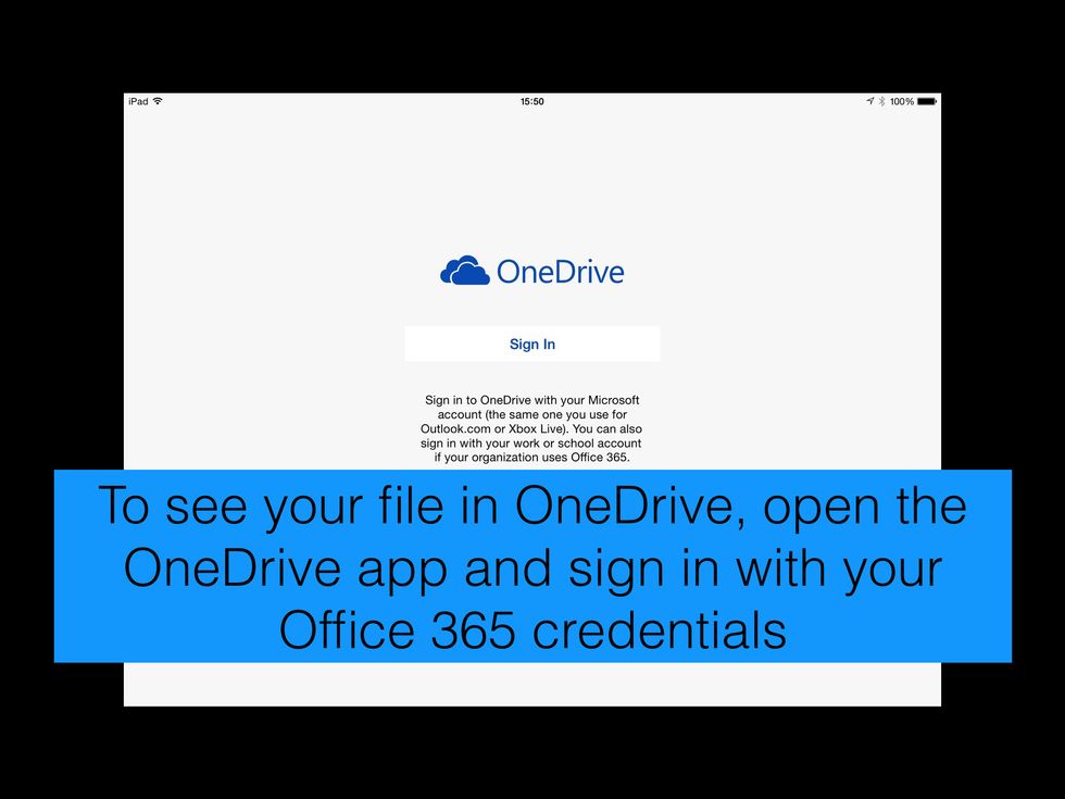 How to use onedrive and word for ipad - B+C Guides