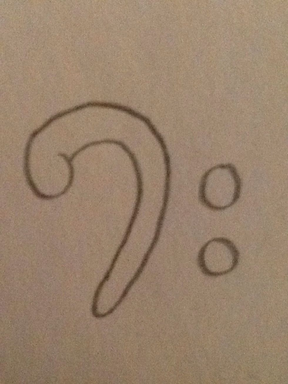 How to draw a decorative bass clef - B+C Guides