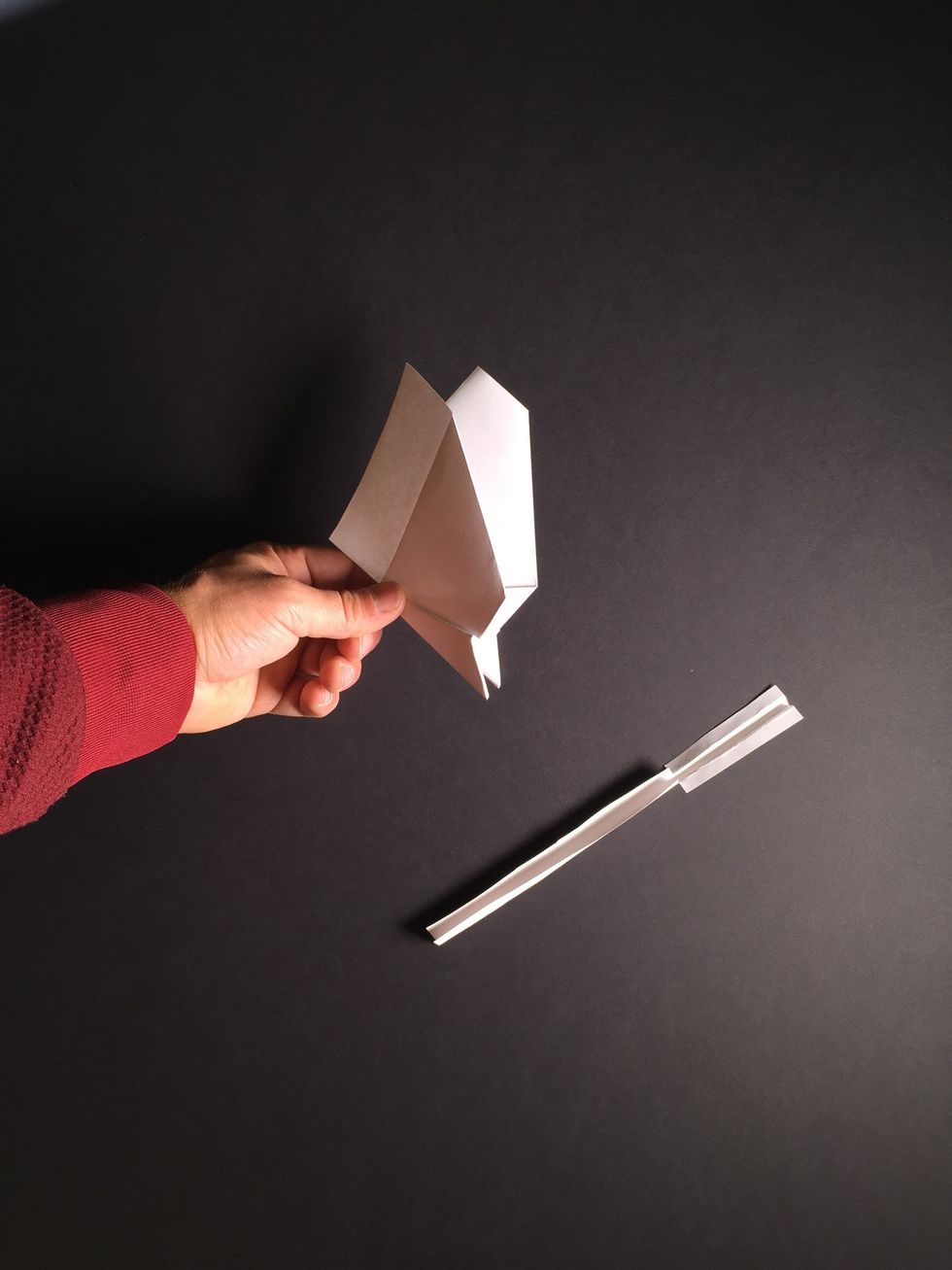 How to build the ds flyer paper airplane - B+C Guides