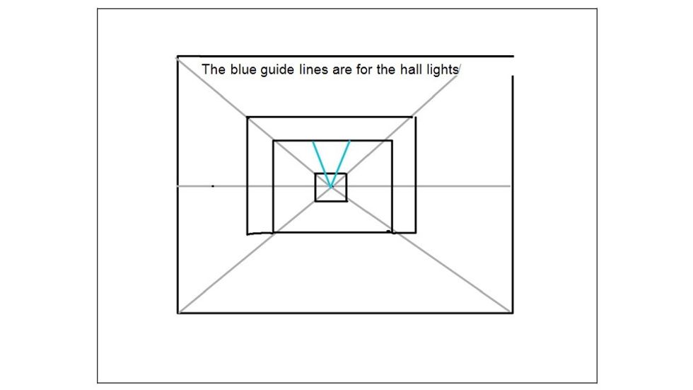 How to draw a hallway on one point perspective - B+C Guides