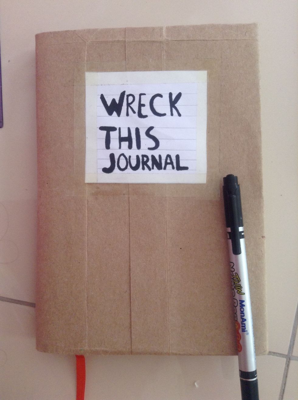 How to diy "wreck this journal" - B+C Guides