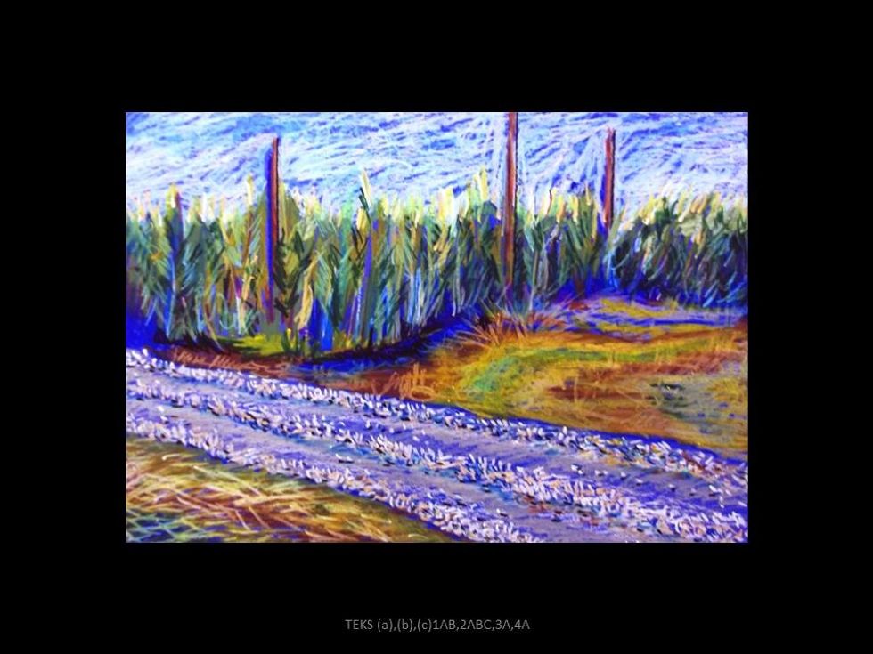 How to paint a van gogh landscape using oil pastels - B+C Guides