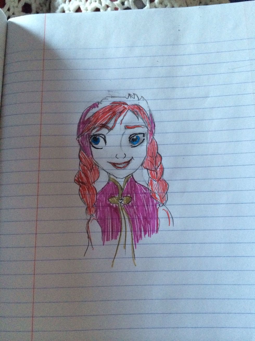 How to draw ana from disney's frozen - B+C Guides