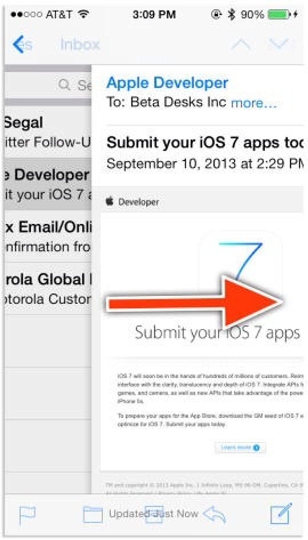 How to email basics for ios 7 (set up and features) - B+C Guides