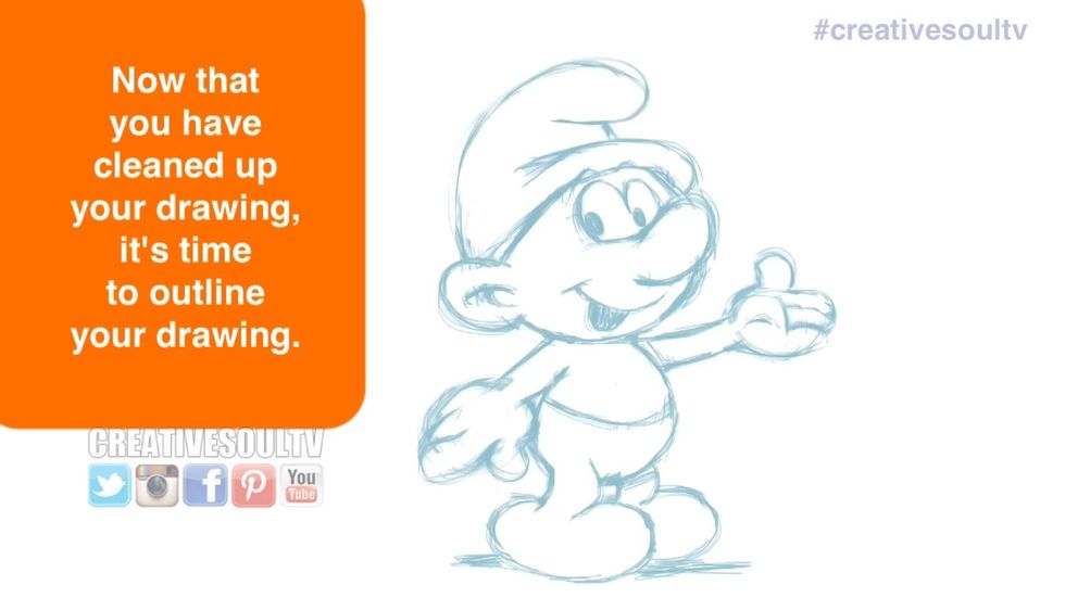 How to draw a smurf, easy step by step drawing tutorial - B+C Guides