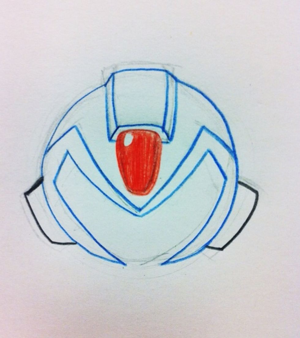 How to draw megaman x - B+C Guides