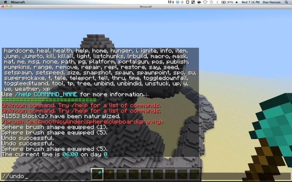 How to make a mountain with voxel sniper in minecraft - B+C Guides