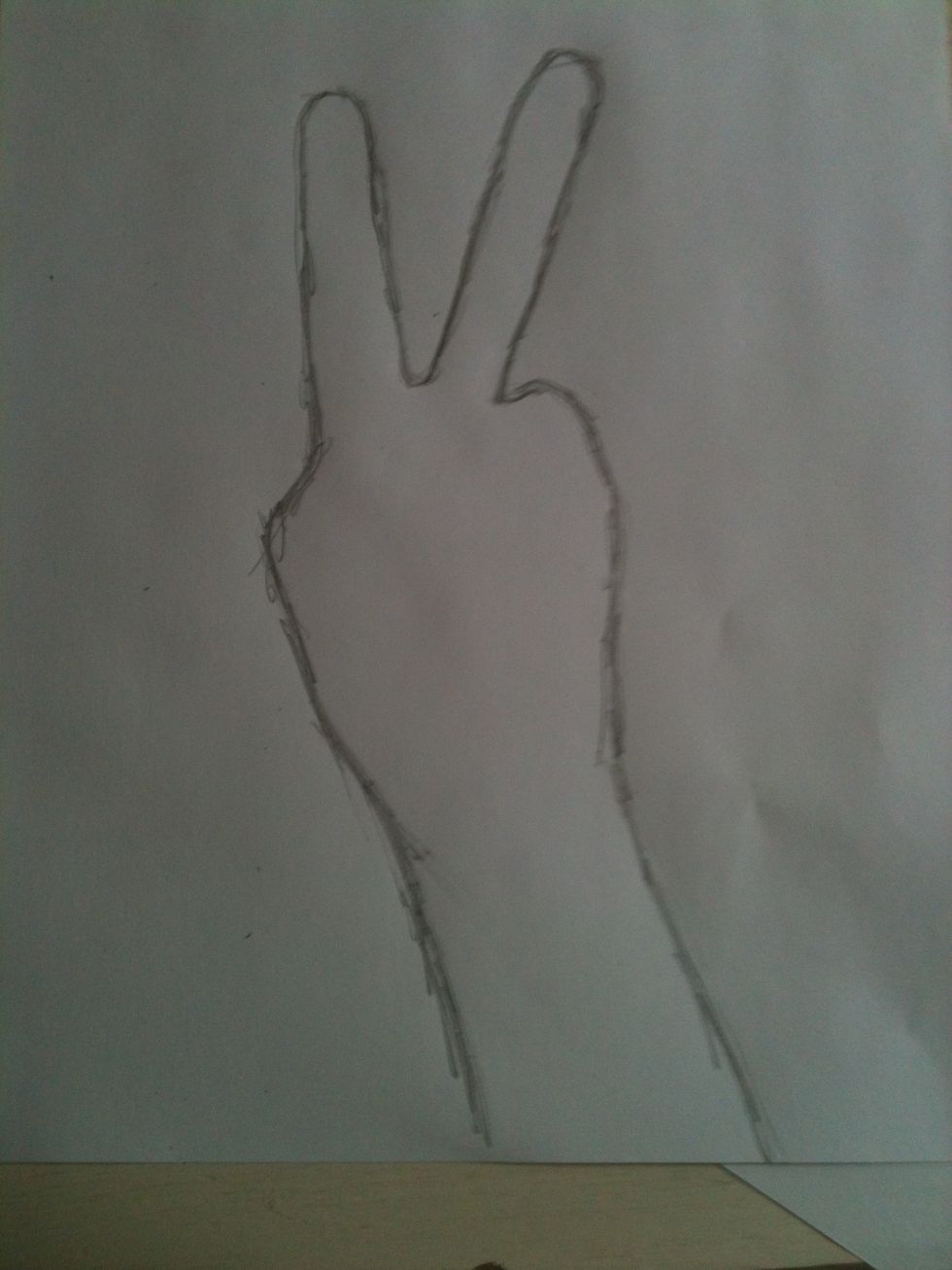 How to draw a peace sign - B+C Guides