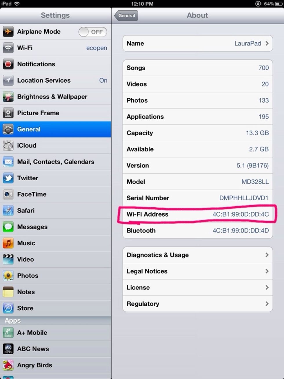 How to find your ipad's mac address - B+C Guides