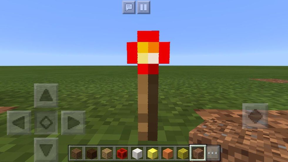 How to make a simple 2d redstone "statue" - B+C Guides