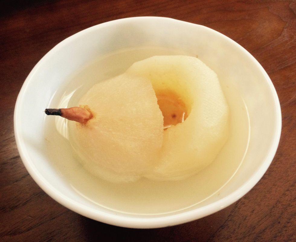 How to make whole steamed asian pear - B+C Guides