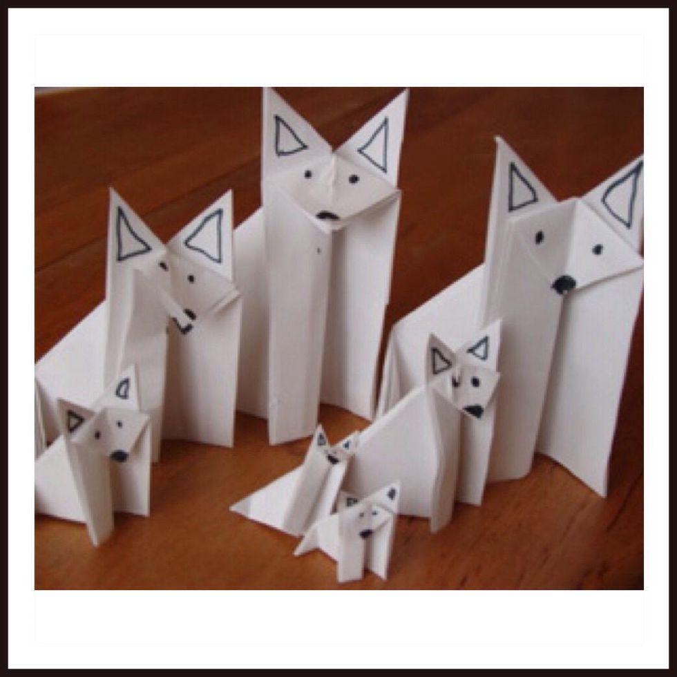 How to make origami wolf - B+C Guides