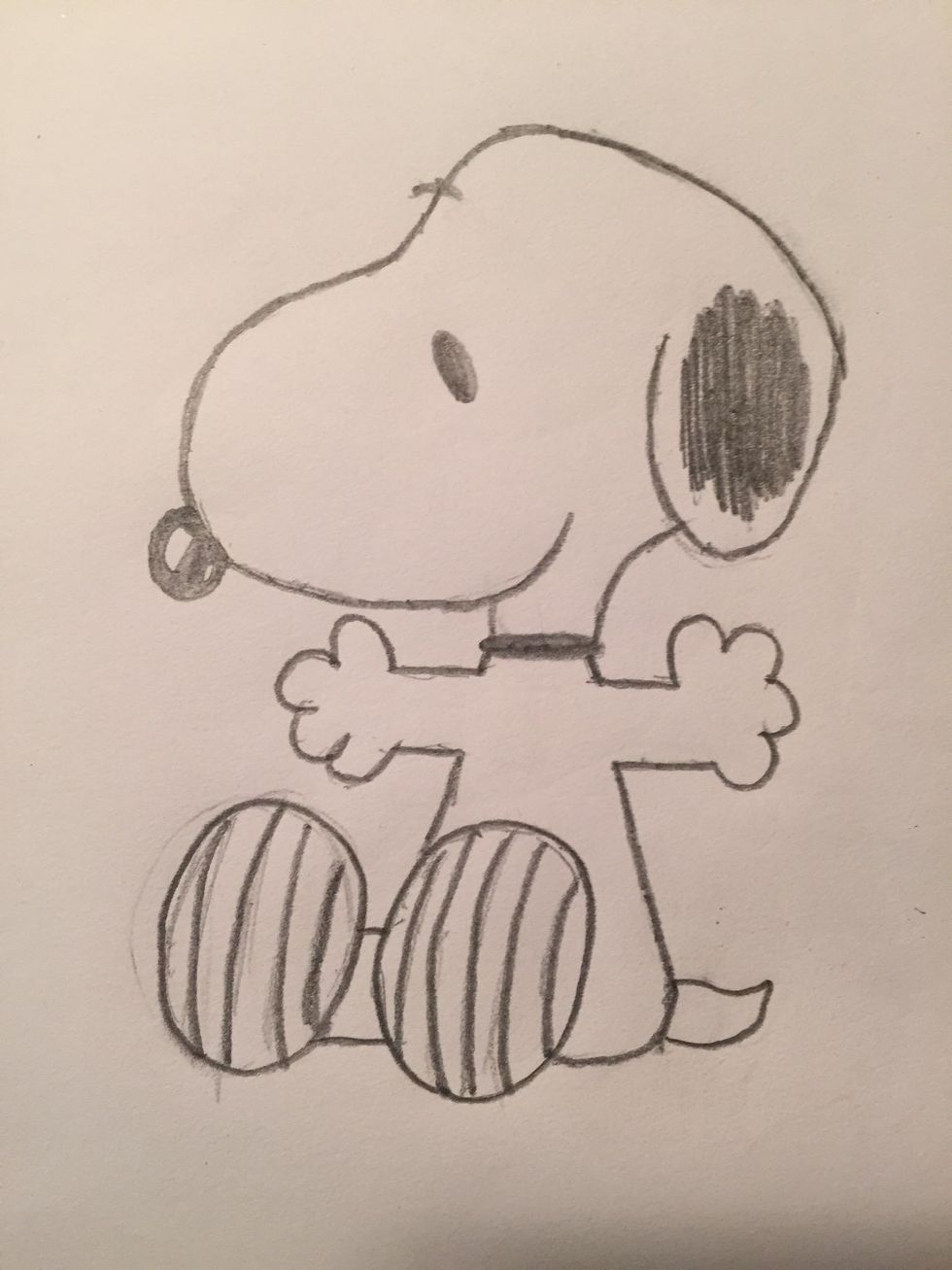 How to draw snoopy - B+C Guides