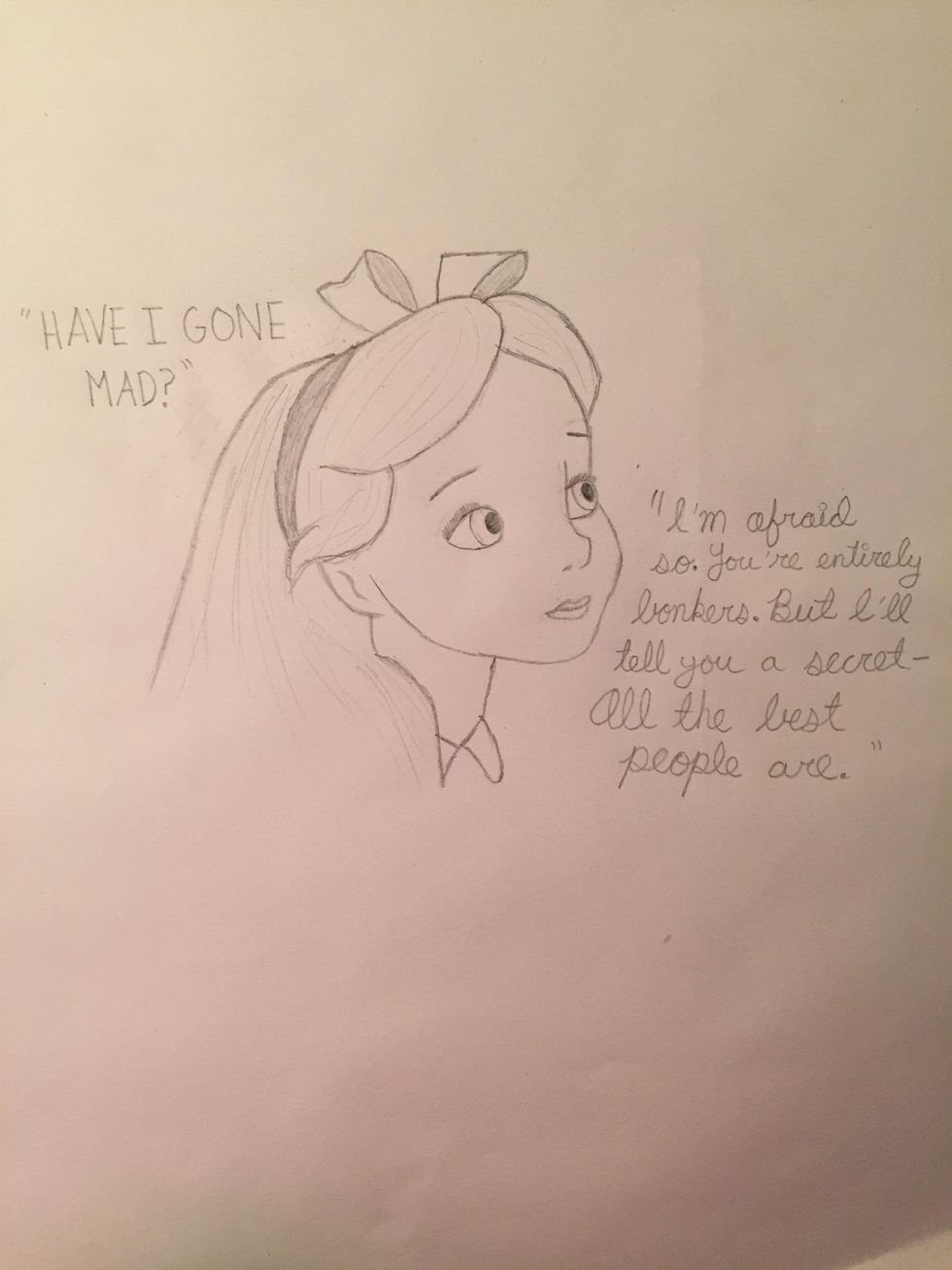 How to draw alice in wonderland - B+C Guides