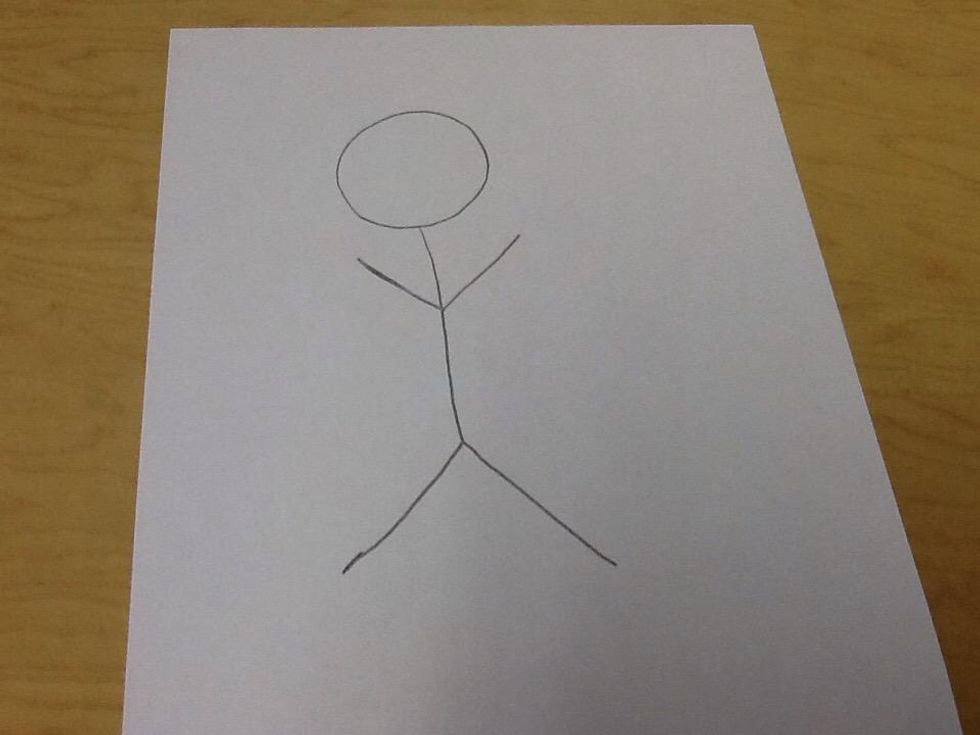 How to draw a stick man - B+C Guides