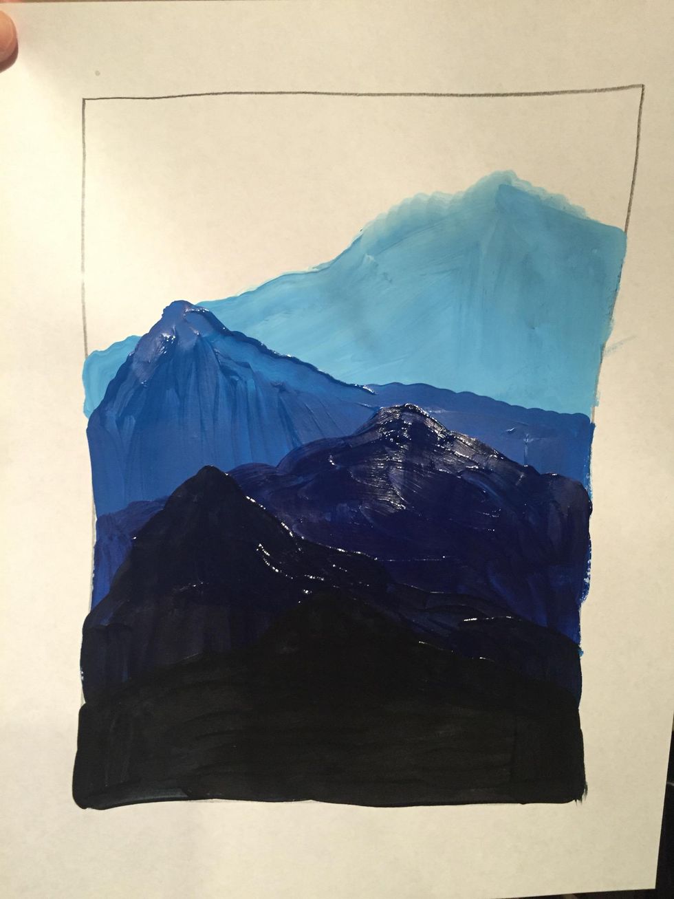 How to paint a monochromatic scene option 1 - B+C Guides