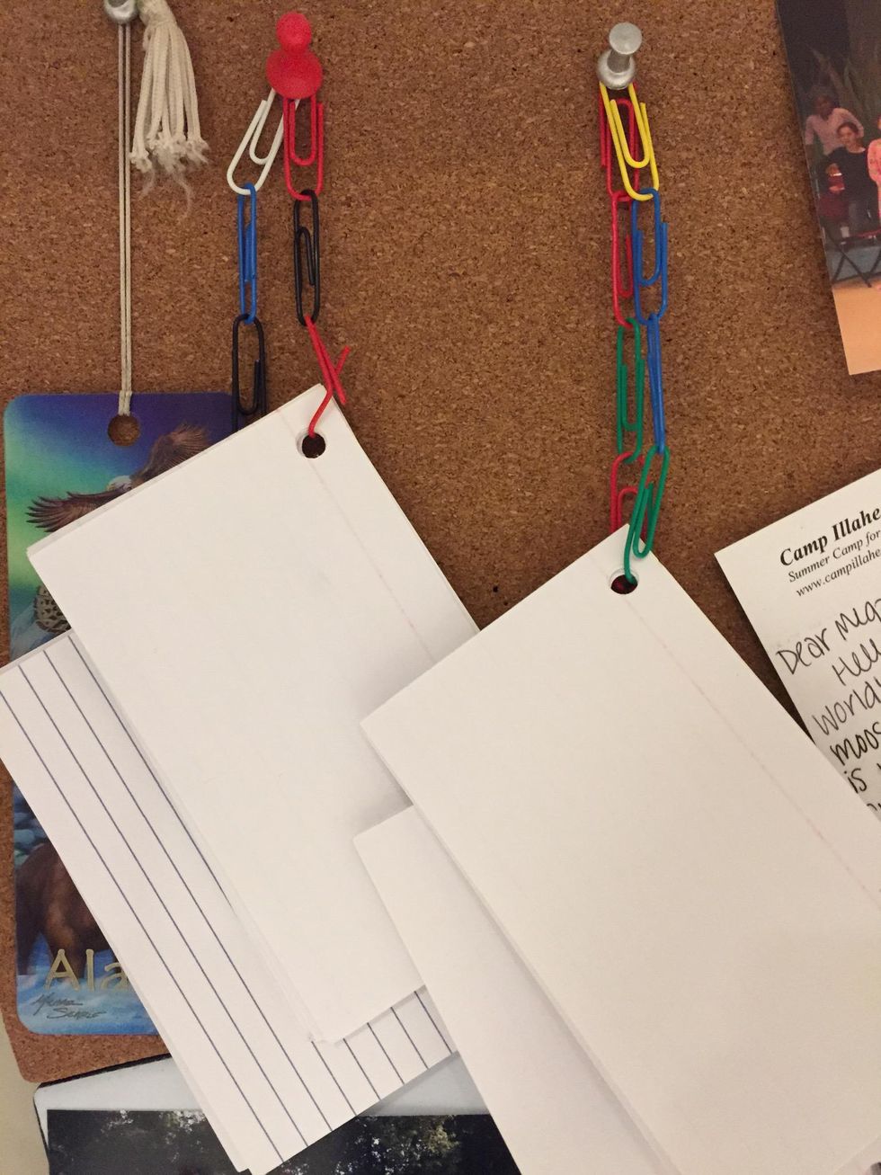 How to organize your papers/notecards - B+C Guides