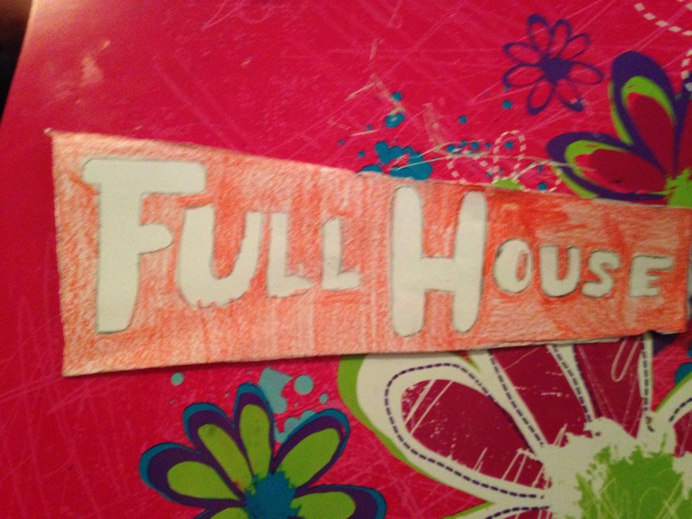 How to make a full house sign - B+C Guides