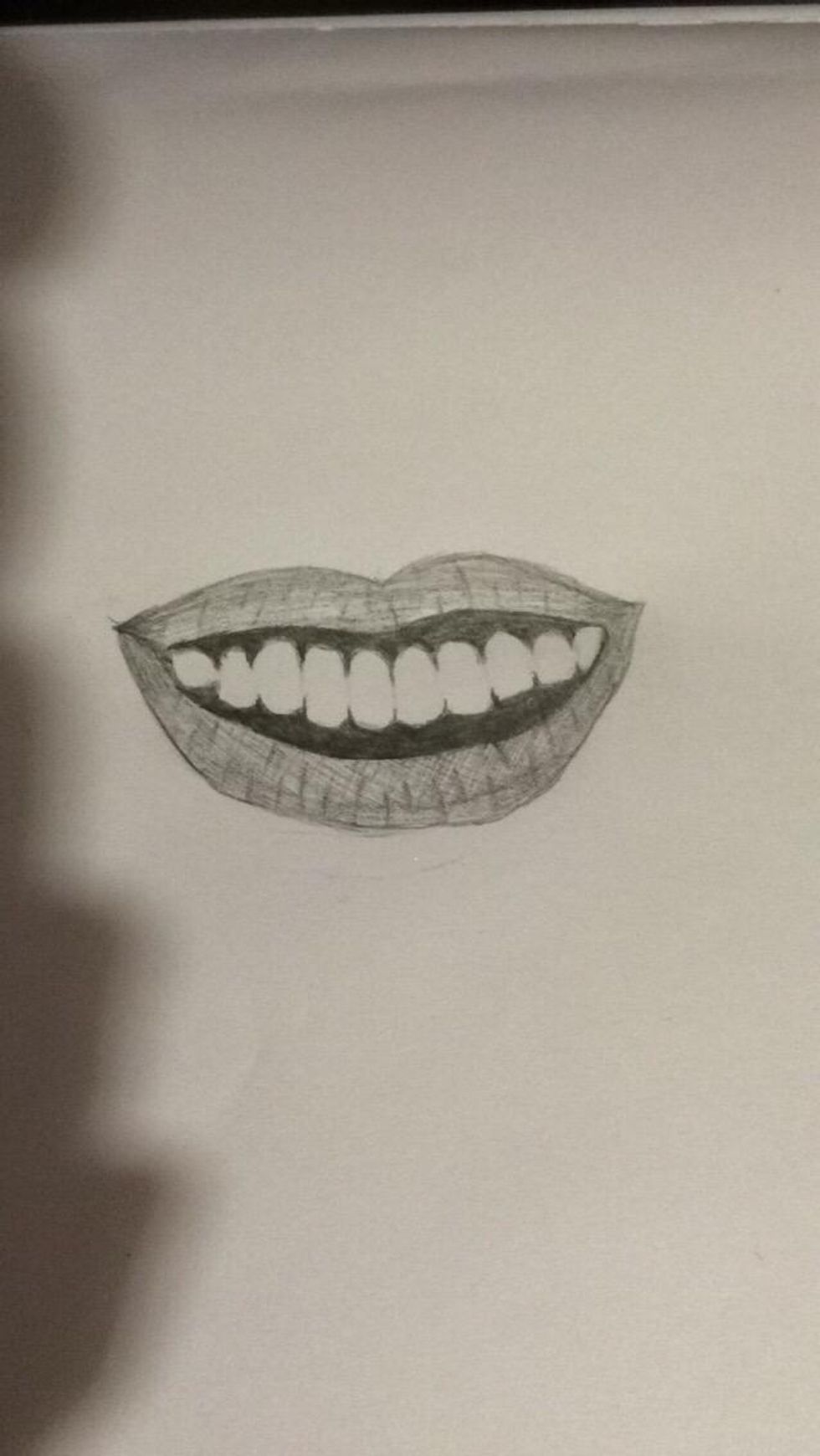 How to draw a smile with teeth - B+C Guides