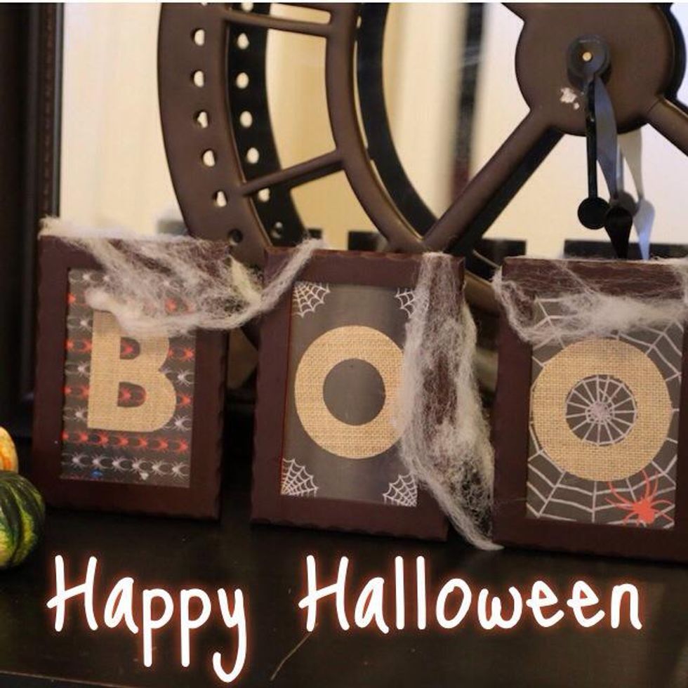 How to create easy halloween "boo" decor - B+C Guides