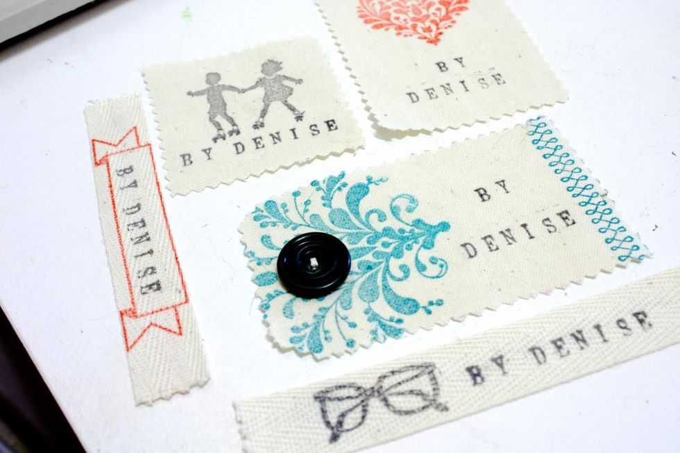 How to make your own sewing labels with crafters ink - B+C Guides