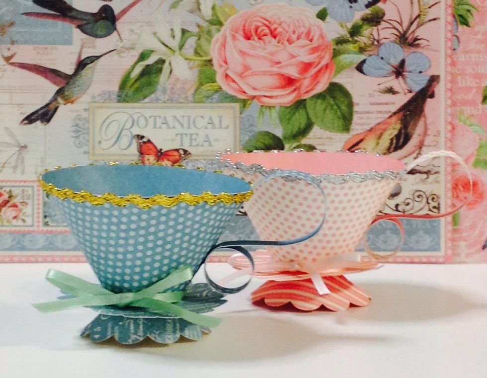 How to make cute botanical tea cups - B+C Guides