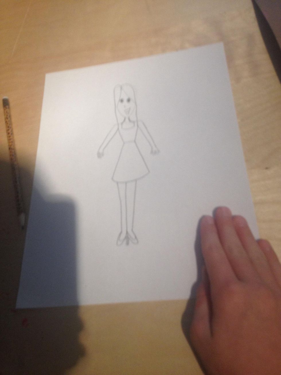 How to draw a person(girl) - B+C Guides