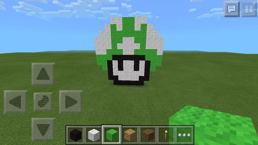 How to minecraft art: mario mushrooms - B+C Guides