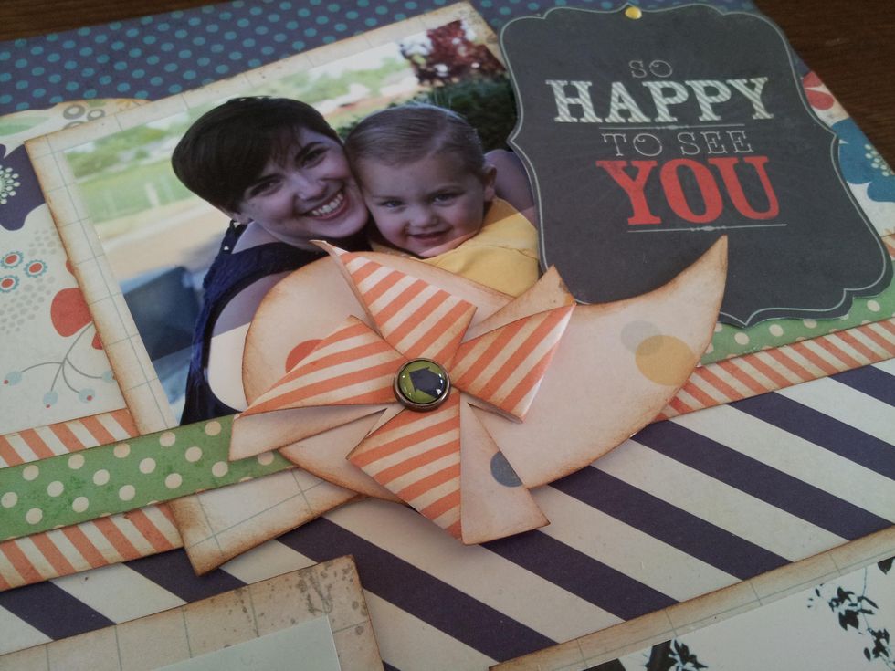 How to create pinwheels for scrapbook pages - B+C Guides