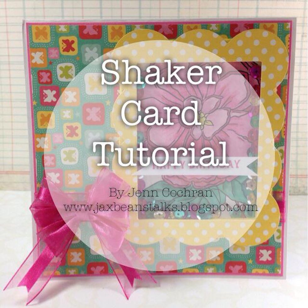 How to make a shaker card: crafters companion, rrr & xyron - B+C Guides